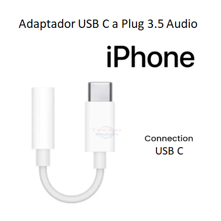 OTG USB C a PLUG 3.5 AUDIO